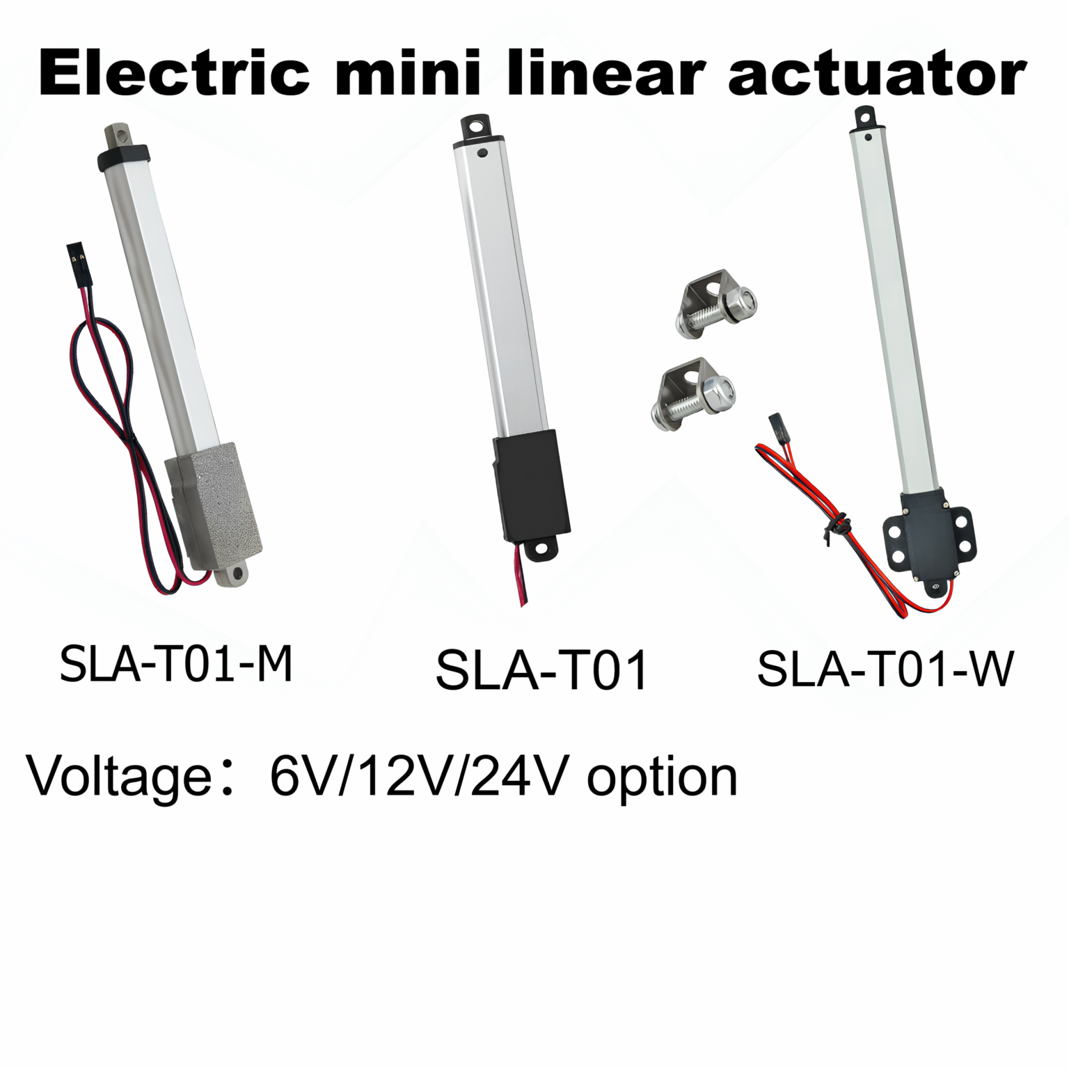DC 6V 12V 24V optional 10mm stroke 188N 5mm/s mini linear actuator ...